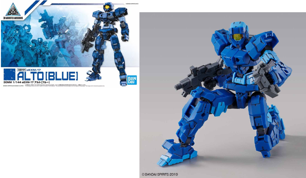 GUNDAM - 30MM eEXM-17 Alto Blue - Model Kit : ShopForGeek.com: Model ...