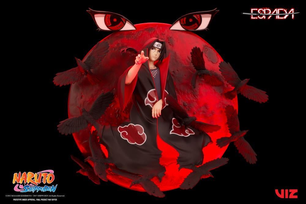 NARUTO SHIPPUDEN - Itachi Uchiha - Wall Statue 25cm : ShopForGeek.com ...