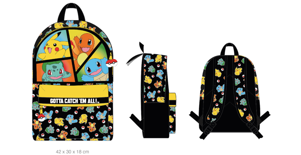 POKEMON - Starter - 2 Compartments BackPack '42x30x18cm' : ShopForGeek ...