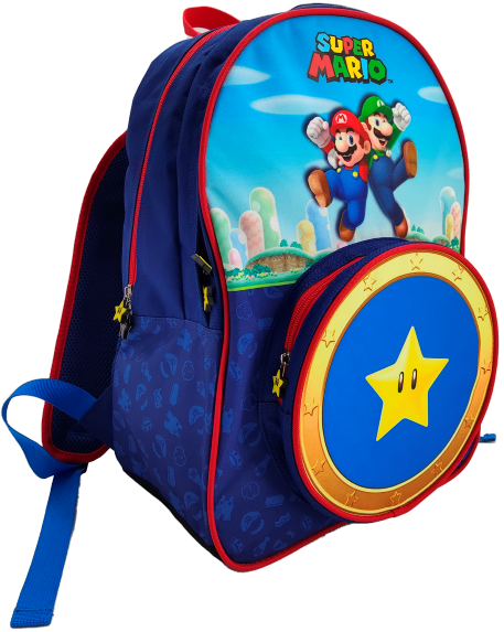 MARIO - Mario et Luigi - Sac à Dos 3 Comp. + 1 poche '32x45x18cm ...