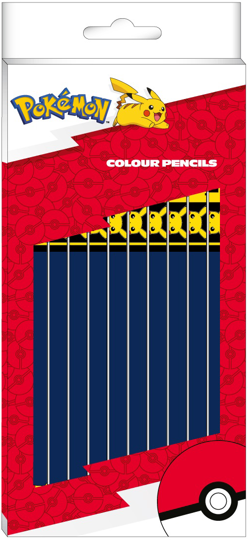 POKEMON - Pikachu - 12 Crayons de couleurs : ShopForGeek.com ...