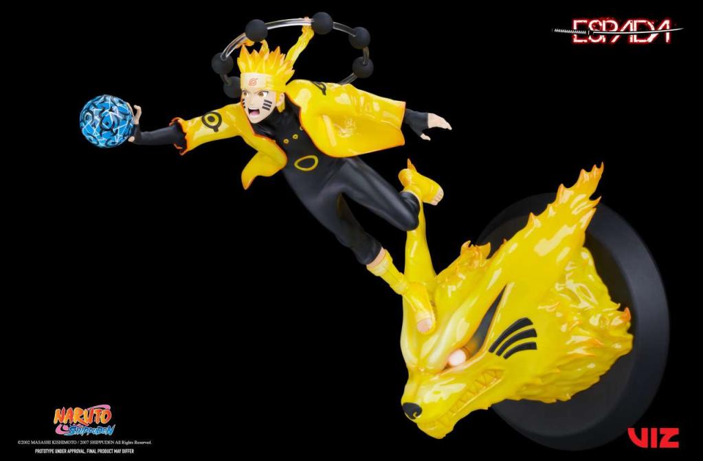 NARUTO SHIPPUDEN - Naruto & Kurama - Wall Statue PVC 1/8 25cm ...