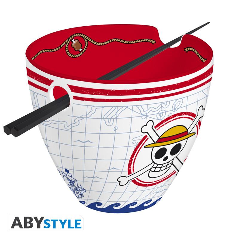 ONE PIECE - Monkey D. Luffy - Ramen bowl with chopsticks 370ml ...