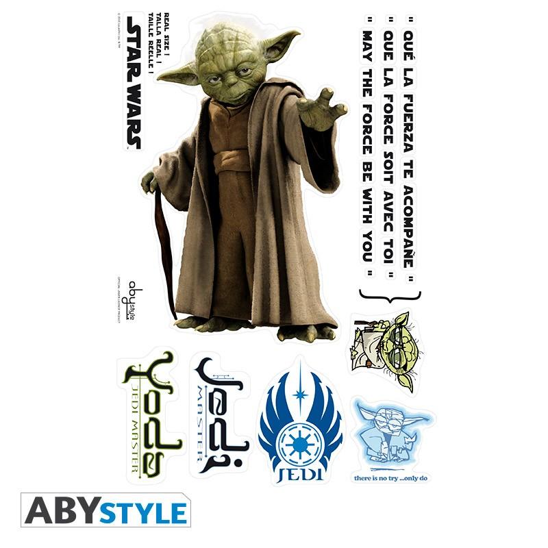 STAR WARS - Stickers Life Sized - 66X42cm - Yoda : ShopForGeek.com ...