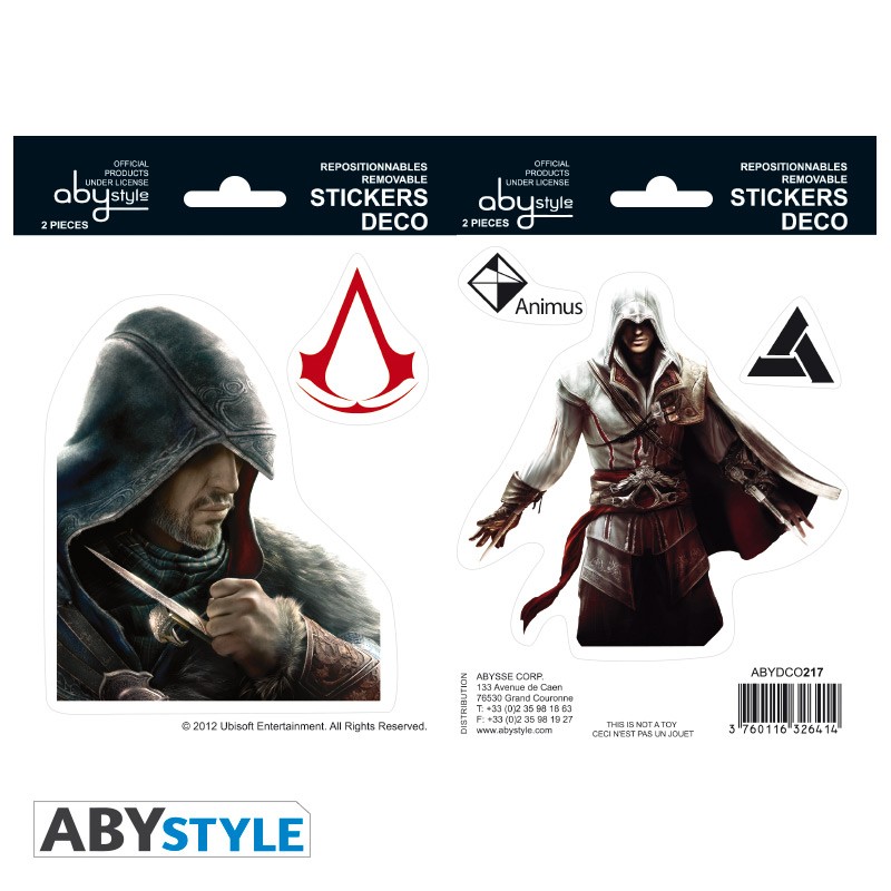 ASSASSIN'S CREED - Stickers - 16x11cm / 2 Sheets - Ezio/Altair ...