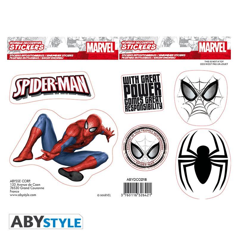 MARVEL - Stickers - 16x11cm / 2 Sheets - Spiderman : ShopForGeek.com ...