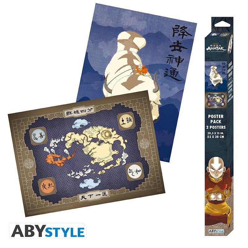 AVATAR - Appa & Carte - Set 2 posters '52x38' : ShopForGeek.com: Poster ...