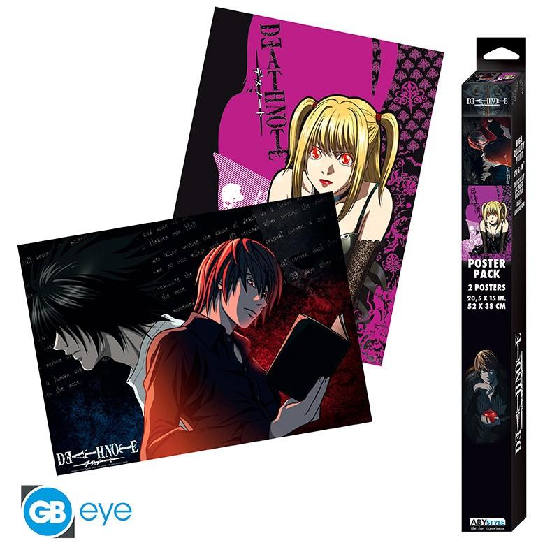 DEATH NOTE - L VS Light & Misa - Set 2 chibi posters '52x38 ...