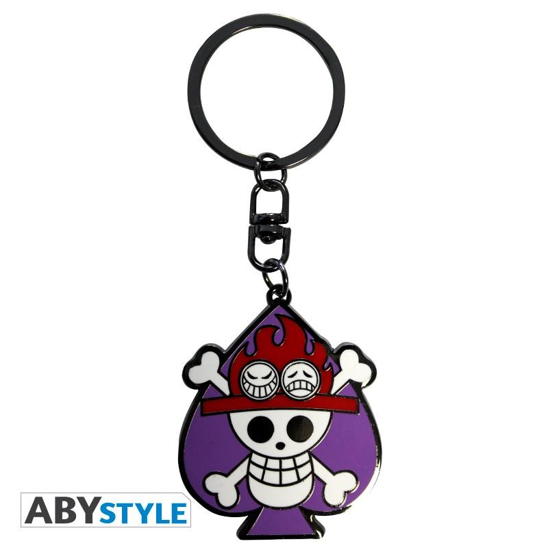 ONE PIECE - Metal Keychain - Skull Ace : ShopForGeek.com: Keyring ...