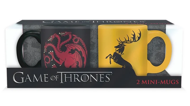 GAME OF THRONES - Set 2 Mini-Mugs - Targaryen & Baratheon : ShopForGeek ...