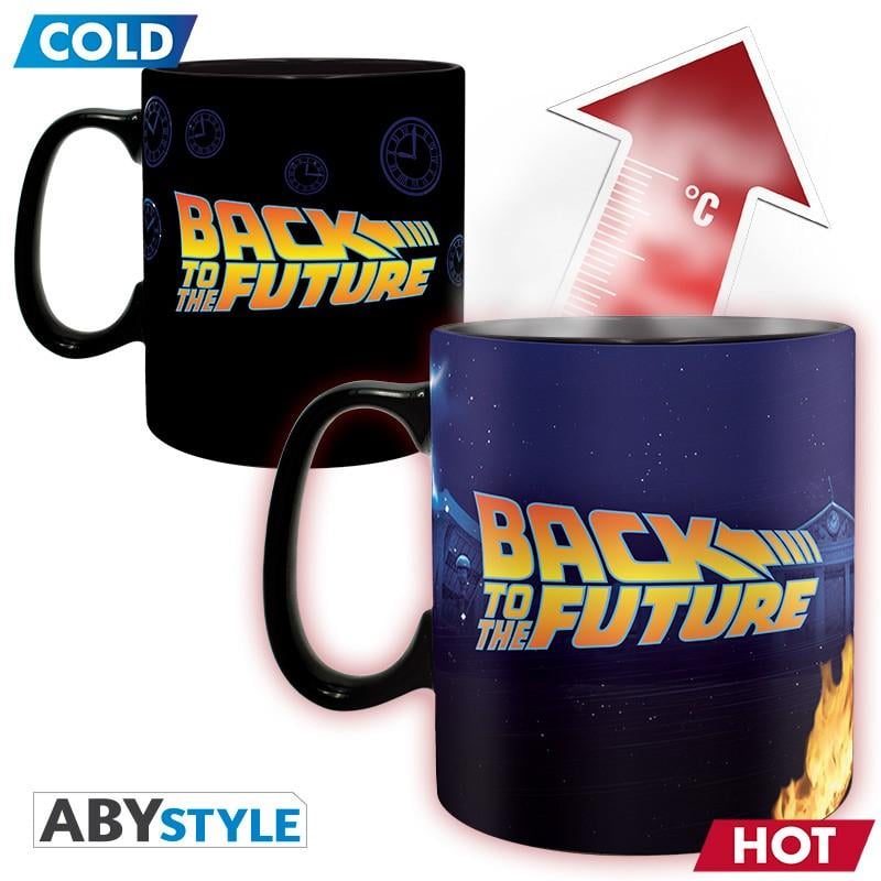 BACK TO THE FUTURE - Time Machine - Mug Heat Change 460ml : ShopForGeek ...