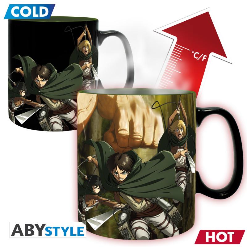 ATTACK ON TITAN - Titans - Mug Heat Change 460ml : ShopForGeek.com: Mug ...