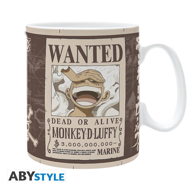 ONE PIECE - Luffy Wanted - Mug 460ml : ShopForGeek.com: Tasse ABYstyle ...
