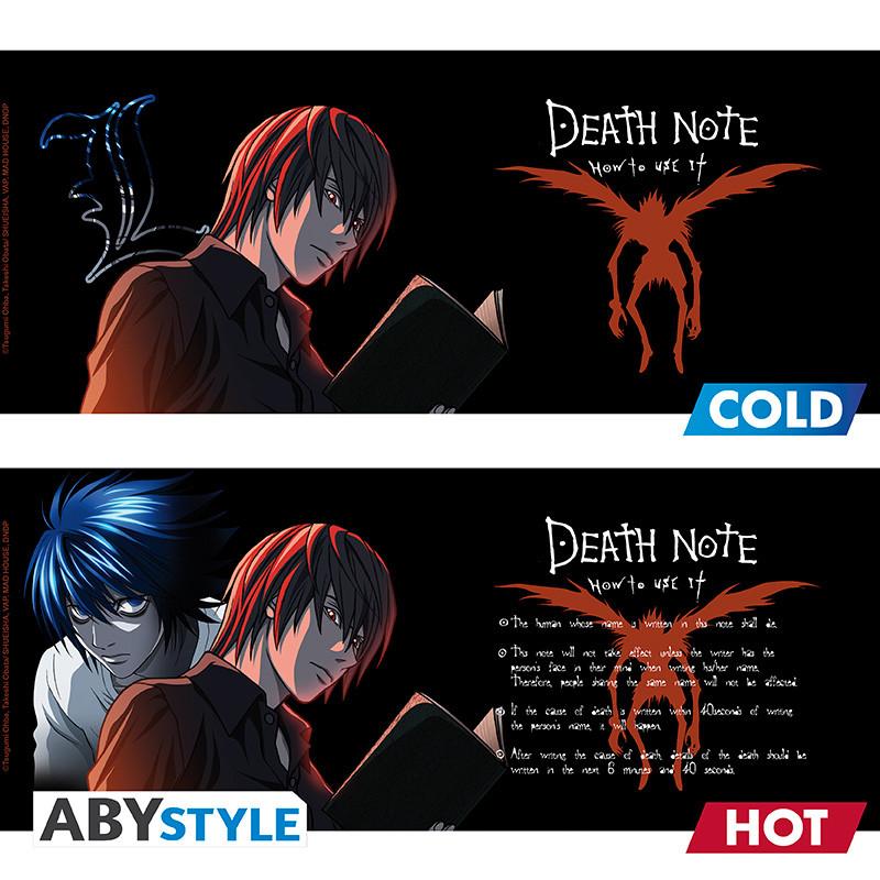DEATH NOTE - L & Light - Mug Heat Change 460ml : ShopForGeek.com: Taza ABYstyle Death Note