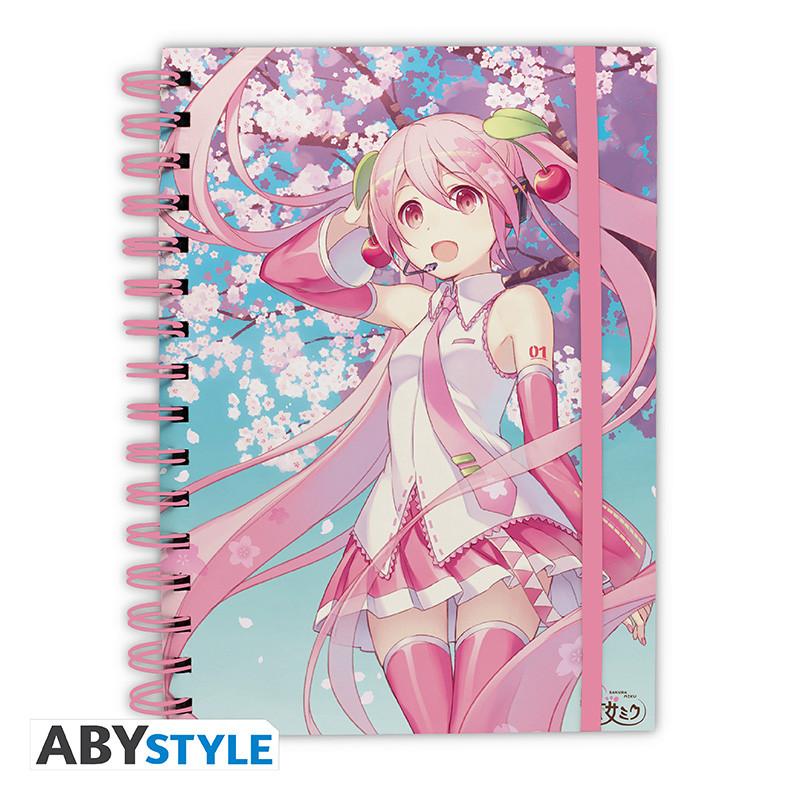 HATSUNE MIKU - Cherry blossoms - Notebook A5 Spiral : ShopForGeek.com ...