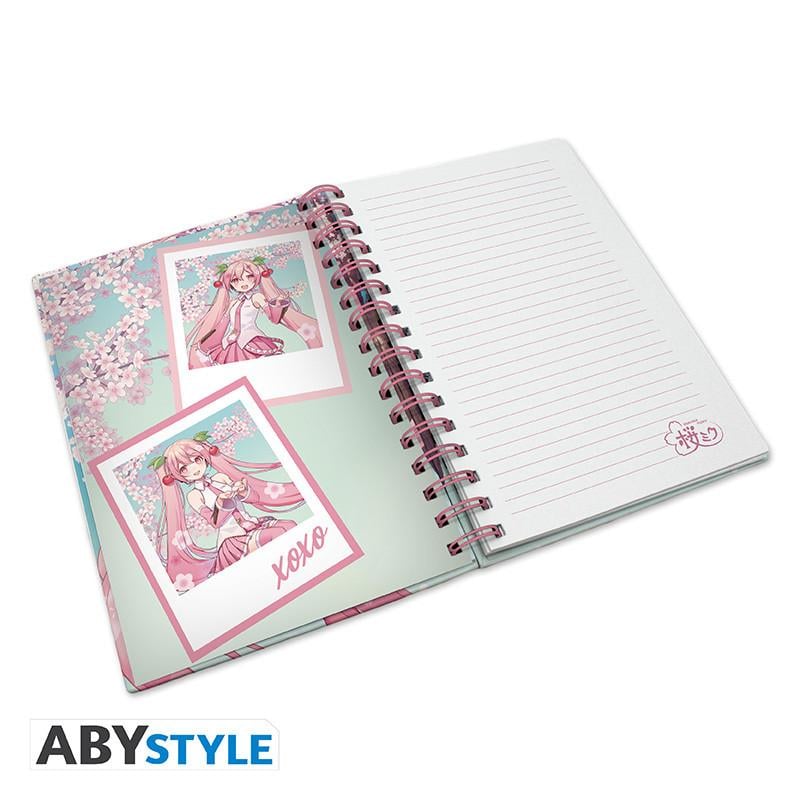 HATSUNE MIKU - Cherry blossoms - Notebook A5 Spiral : ShopForGeek.com ...