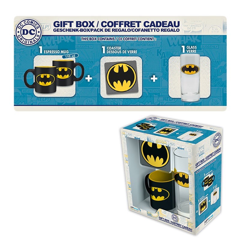DC COMICS - Coffret Cadeau Batman (Glass+ Coaster+ Mini-Mug ...