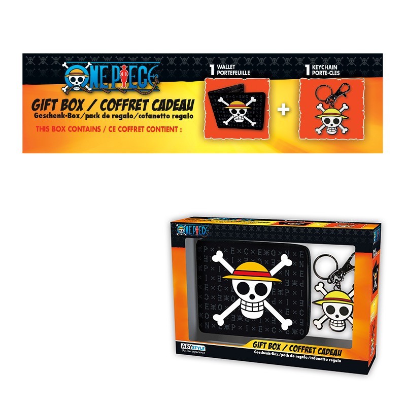 ONE PIECE - Gift Box (Wallet + Keyring) - Skull Luffy : ShopForGeek.com ...