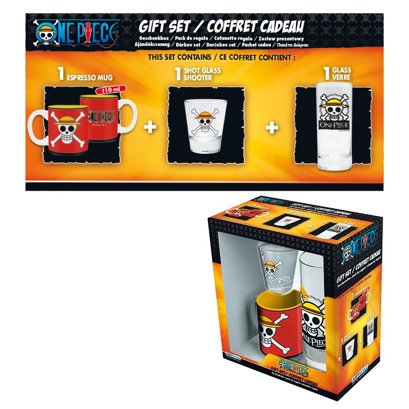 ONE PIECE - Gift Box Skull Luffy (Glass+ Shooter + Mini-Mug ...