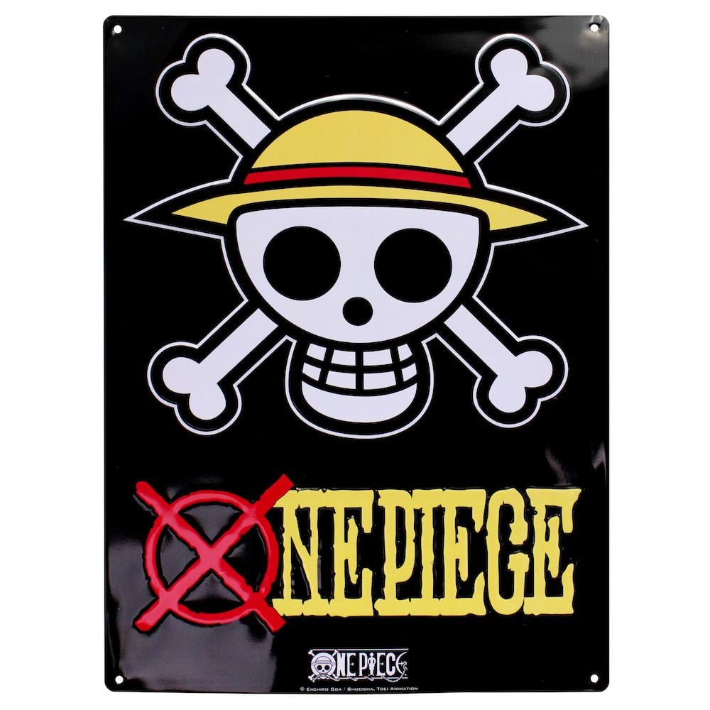 ONE PIECE - Plaque Metal 28 X 38 - Skull Luffy : ShopForGeek.com ...