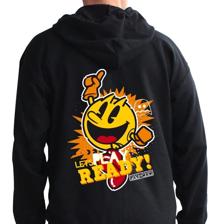 PAC MAN - SWEAT Let's Play (M) : ShopForGeek.com: Jumper ABYstyle Pac-Man