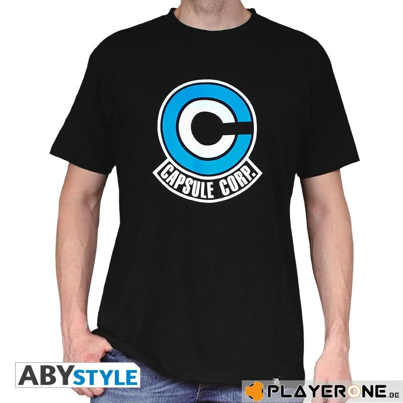 DRAGON BALL - T-Shirt DB/Capsule Corp Homme Noir (XS) : ShopForGeek.com ...