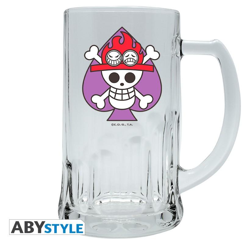 ONE PIECE - Tankard 500ml - ACE : ShopForGeek.com: Glass ABYstyle One Piece