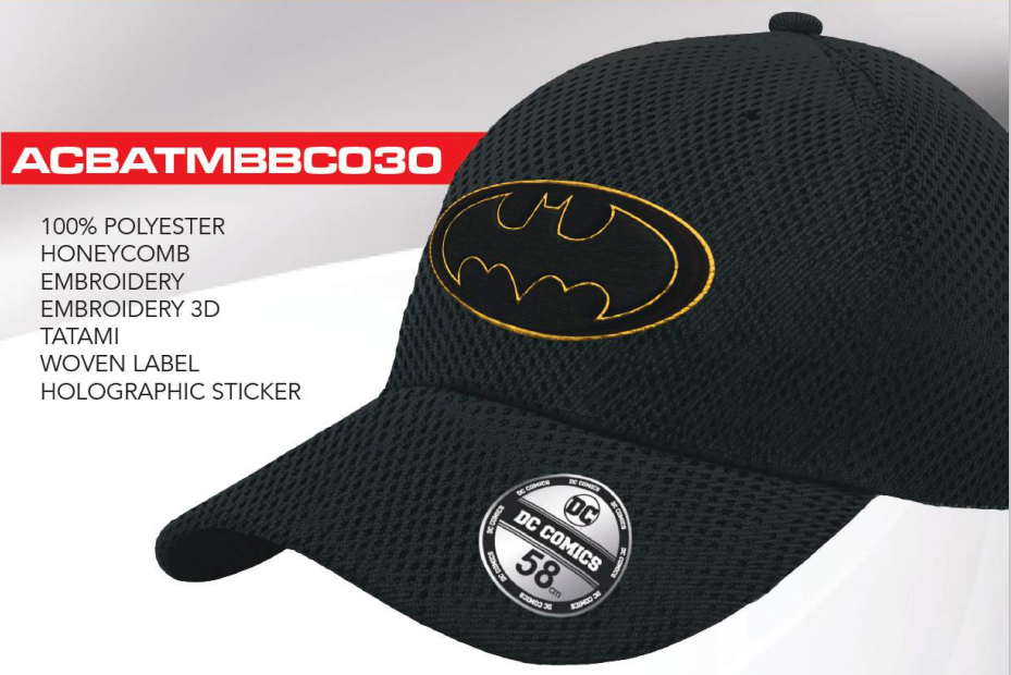 BATMAN - Logo - Baseball Cap "Honey Comb" : ShopForGeek.com: Cap Cotton ...