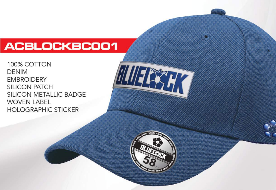 BLUE LOCK - Logo - Baseball Cap : ShopForGeek.com: Cap Cotton Division ...