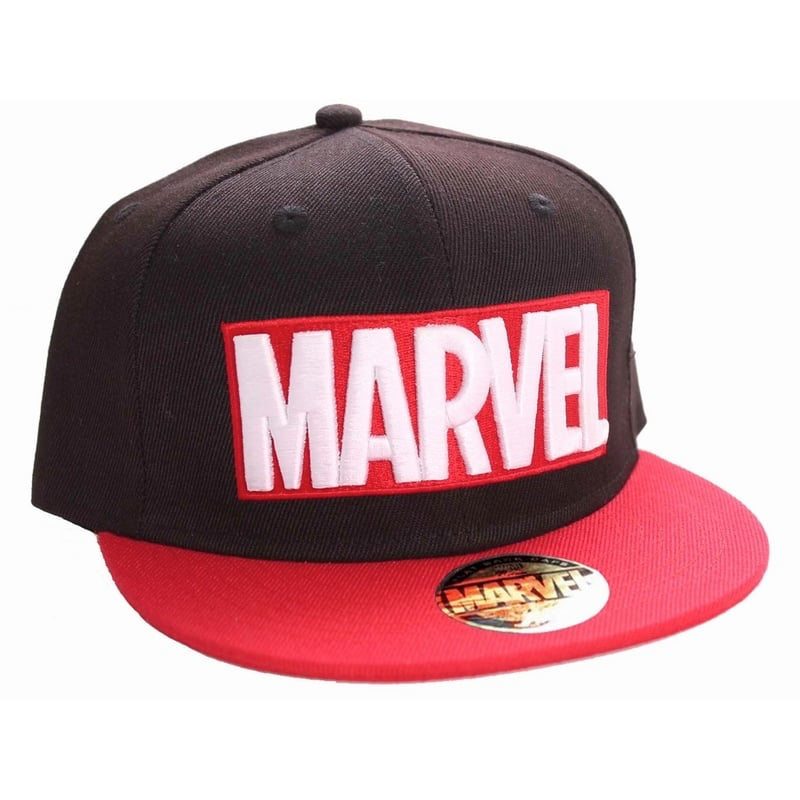 MARVEL - Marvel Red Tab Cap : ShopForGeek.com: Cap Cotton Division Marvel