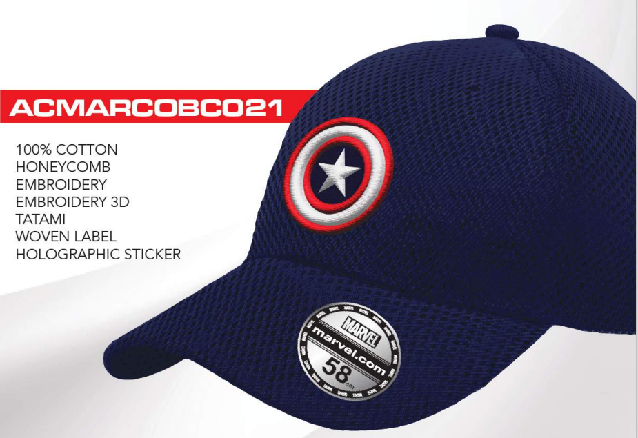 CAPTAIN AMERICA - Logo - Baseball Cap "Honey Comb" : ShopForGeek.com ...