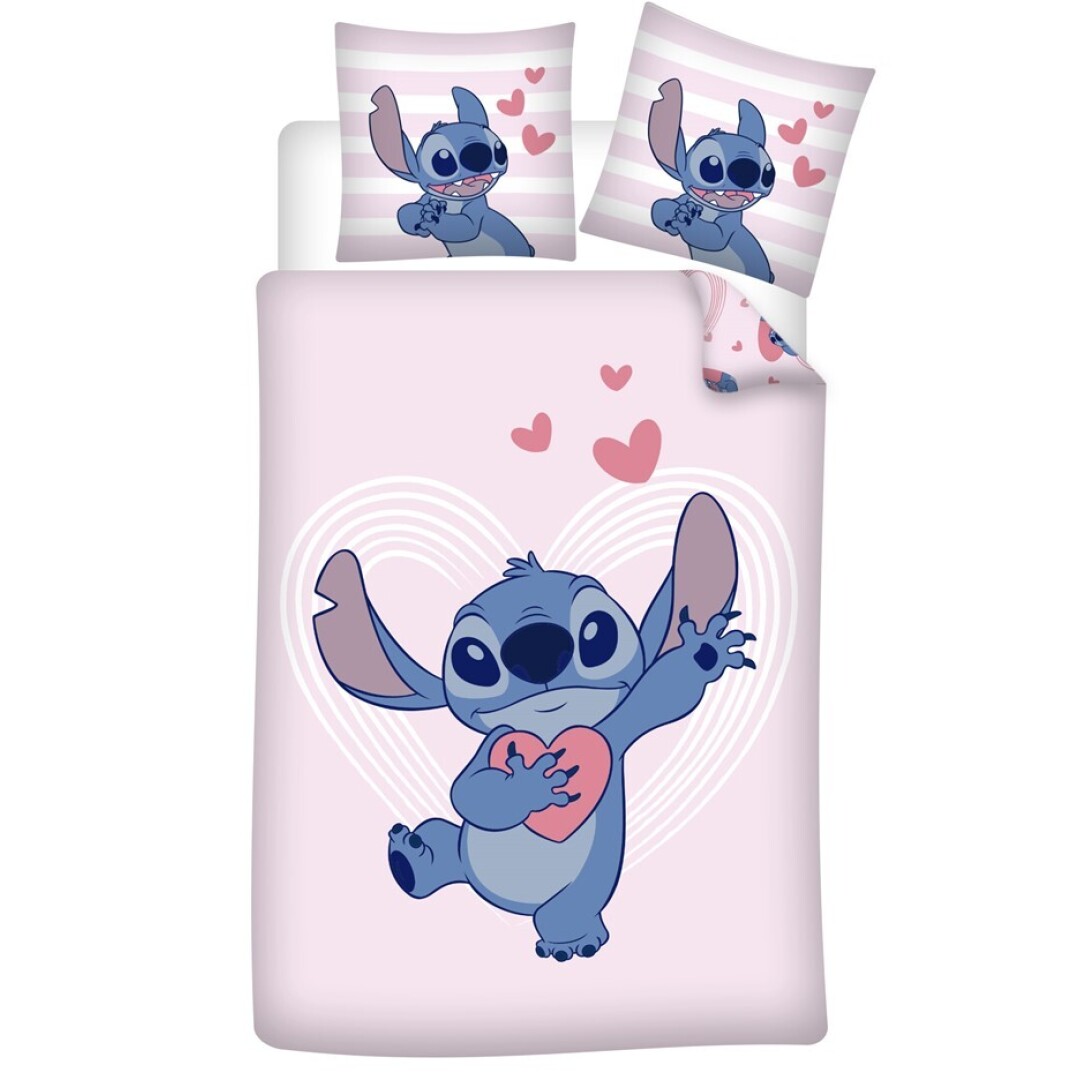 DISNEY - Stitch Love -Parure de lit 140x200cm - '100% Coton ...