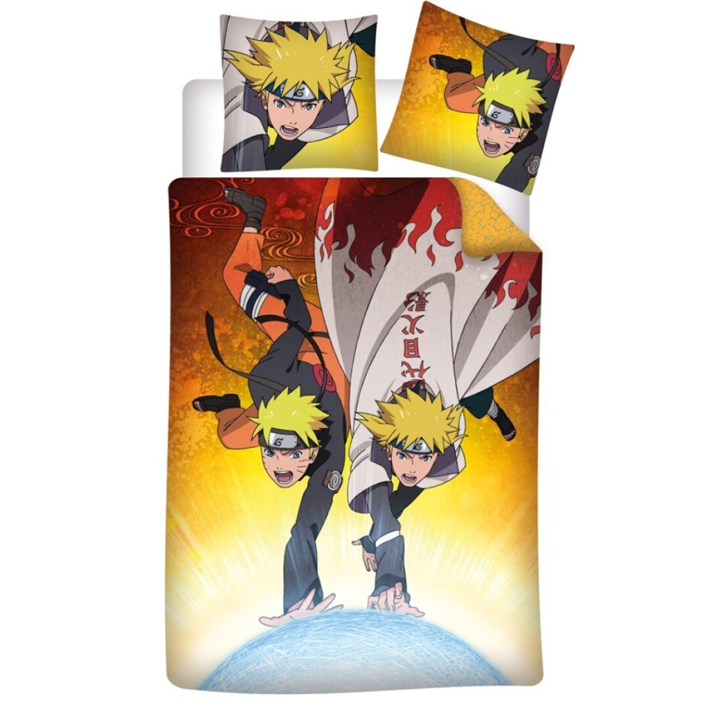 NARUTO - Minato & Naruto - Duvet Cover 140x200cm - '100% microfiber ...