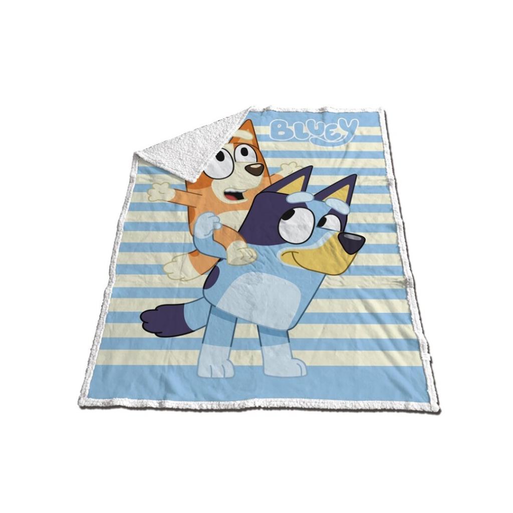 BLUEY - Sherpa Blanket 120x150cm : ShopForGeek.com: Cover AyMax Cartoons