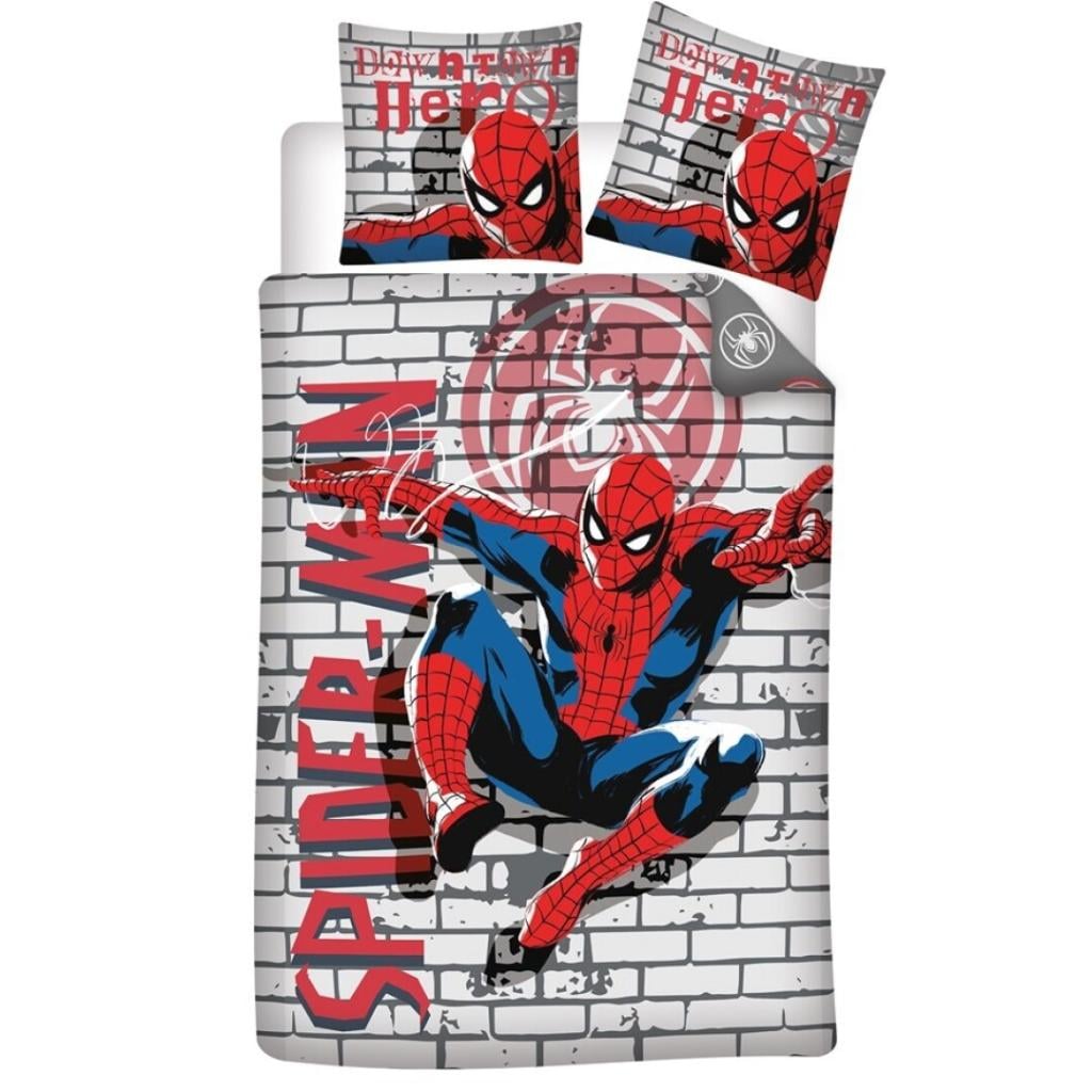 MARVEL - Parure de lit 140x200cm + 65x65cm - Spider-Man : ShopForGeek ...