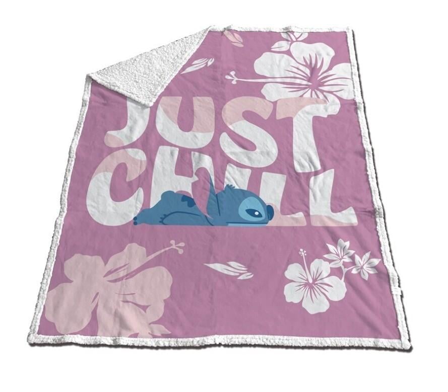 LILO & STITCH - Just Chill - Couverture Sherpa 130x170cm : ShopForGeek ...