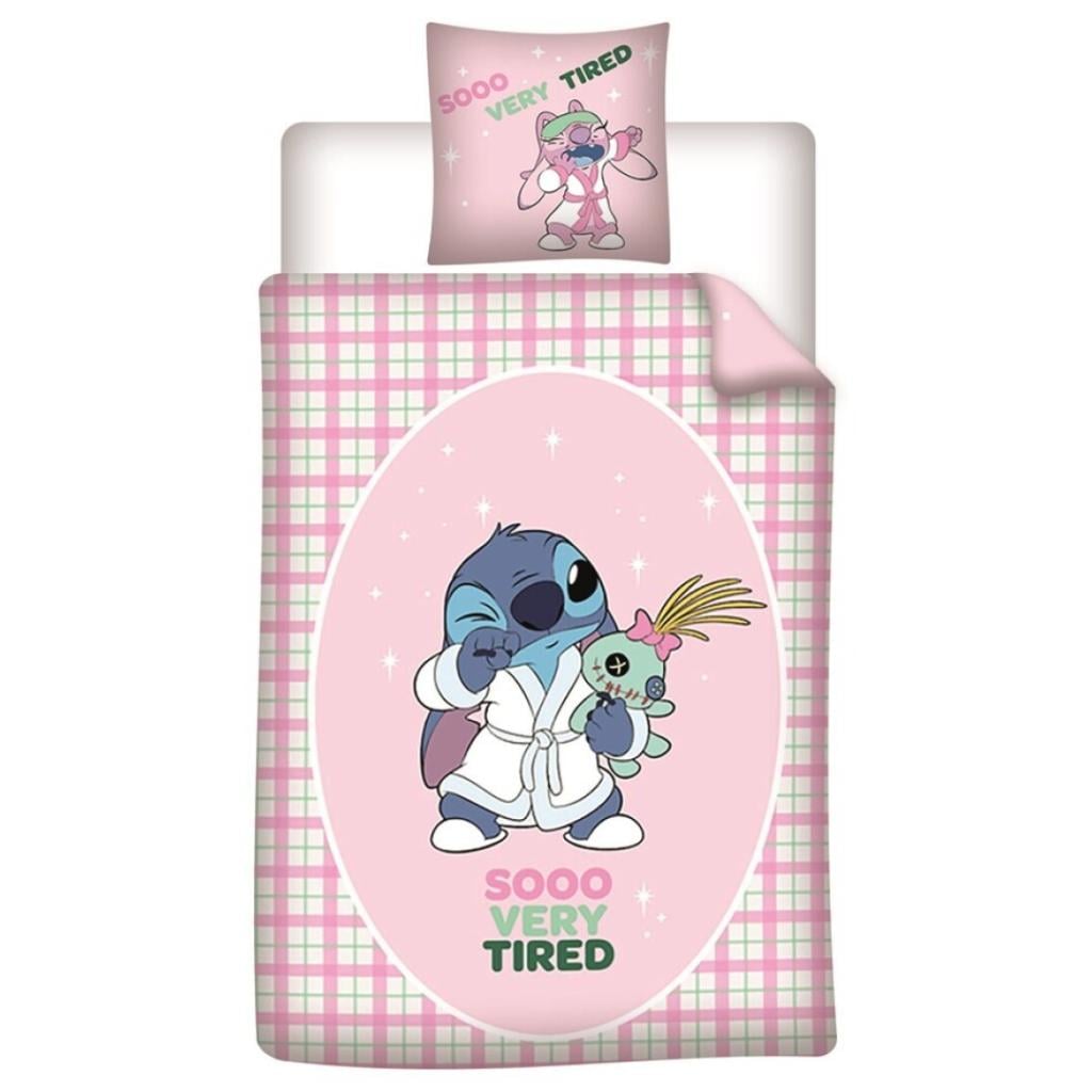 LILO & STITCH - Sooo Very Tired - Duvet Cover 140x200cm + 65x65cm ...