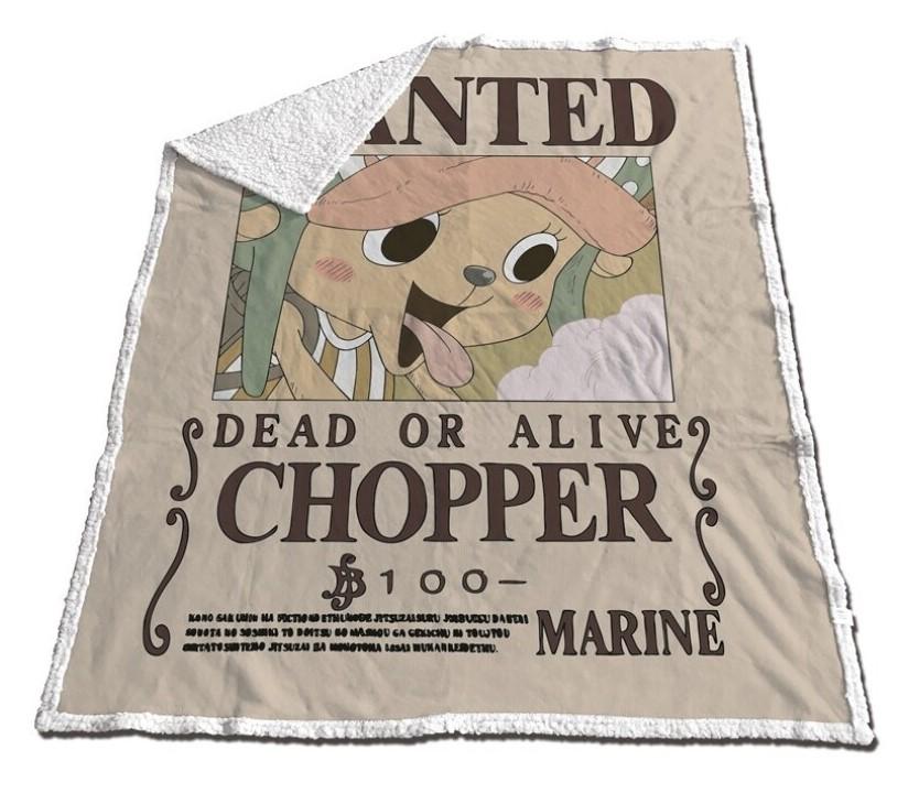 ONE PIECE - Sherpa Blanket 130x170cm - Chopper "Dead or Alive ...