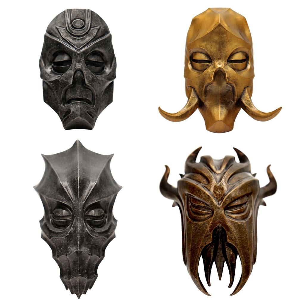 ELDER SCROLLS V - SKYRIM - Set of 4 Dragon Priest Masks : ShopForGeek ...