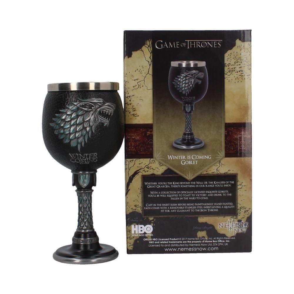 GAME OF THRONES - Winter is Coming Goblet - 17,5 cm : ShopForGeek.com ...