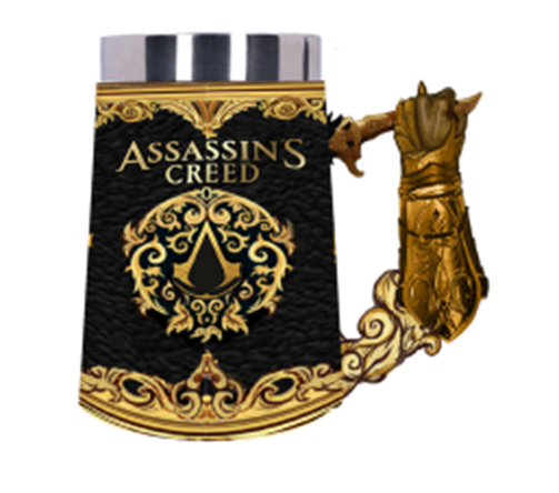 ASSASSINS CREED - Black and Gold - Tankard : ShopForGeek.com: Glas ...