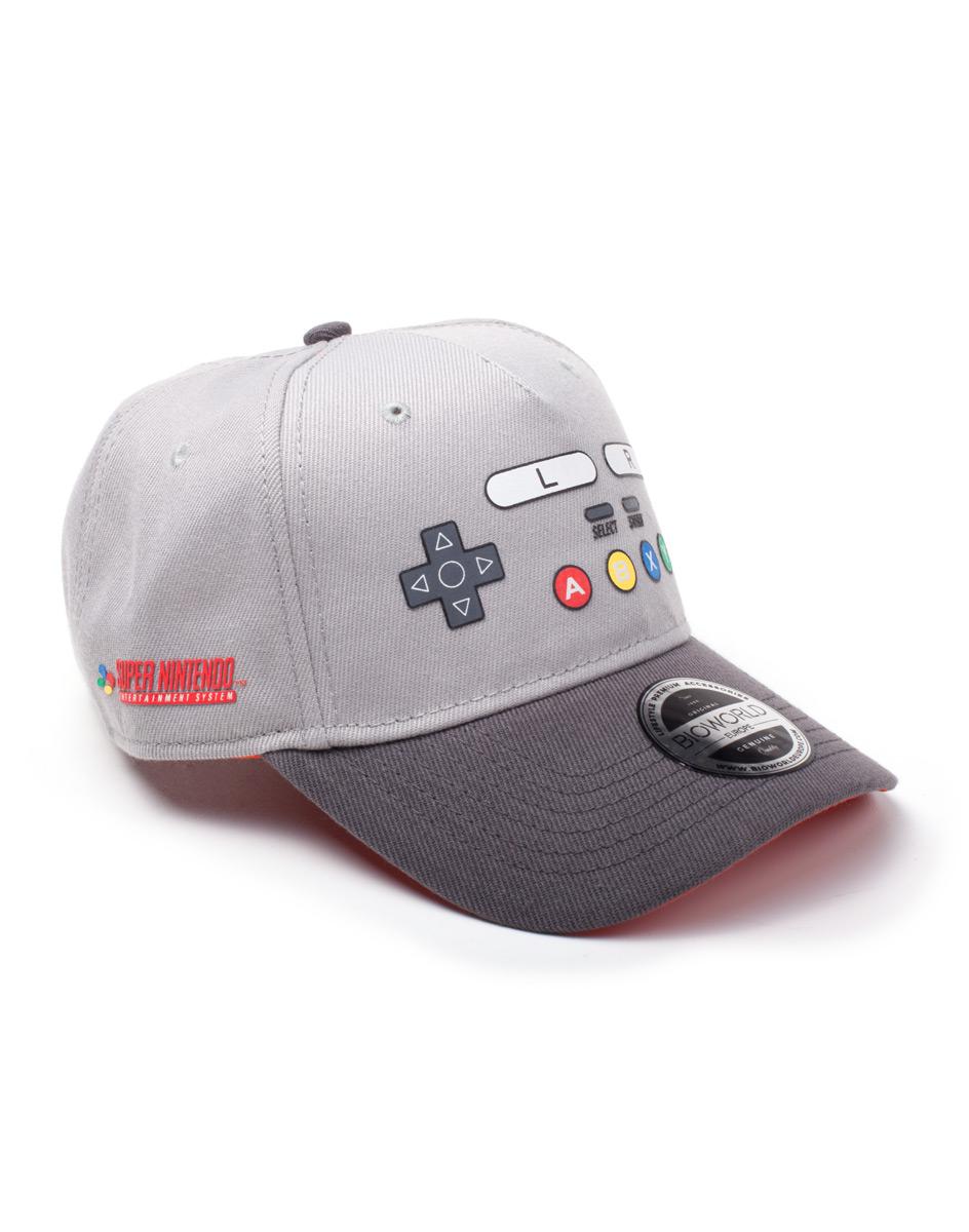 NINTENDO - SNES Buttons Curved Bill Cap : ShopForGeek.com: Cap Difuzed ...