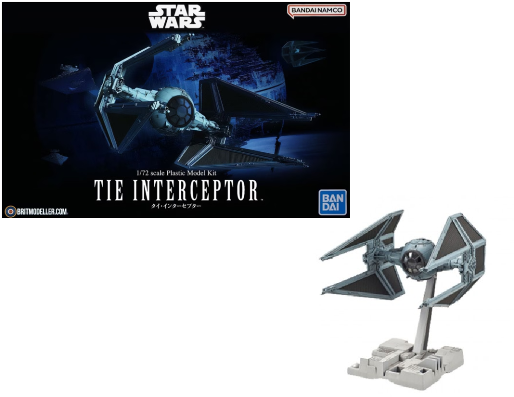 STAR WARS - Tie Interceptor - Model Kit 1/72 10cm : ShopForGeek.com ...