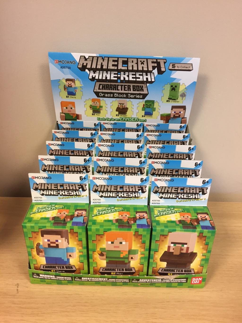 MINECRAFT - Gommes - Character Box Figure - Box 15 Pces : ShopForGeek ...