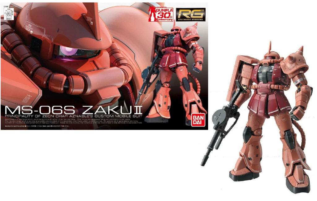GUNDAM - Model Kit - Real Grade - MS-06S Zaku II - 13 CM : ShopForGeek ...