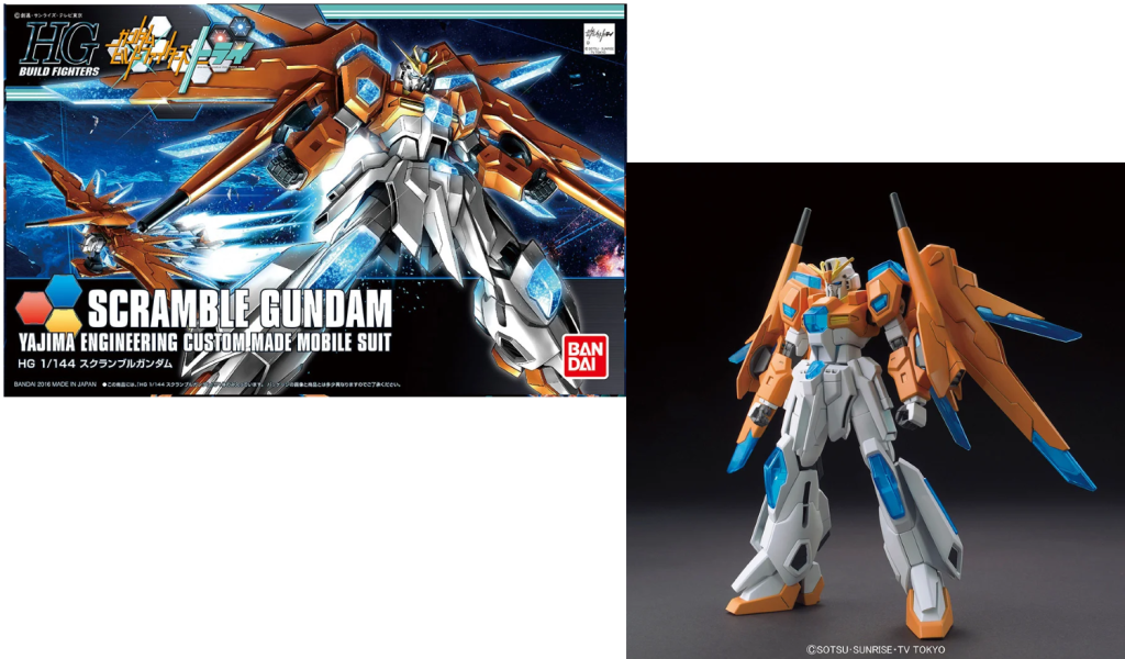 GUNDAM Build Fighters - Model Kit - HG 1/144 - Scramble Gundam ...