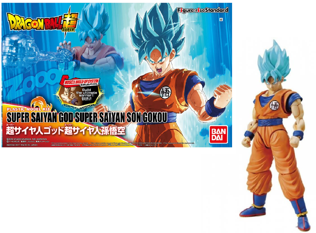 DRAGON BALL - Model Kit - Super Saiyan God Super Saiyan Son Goku ...