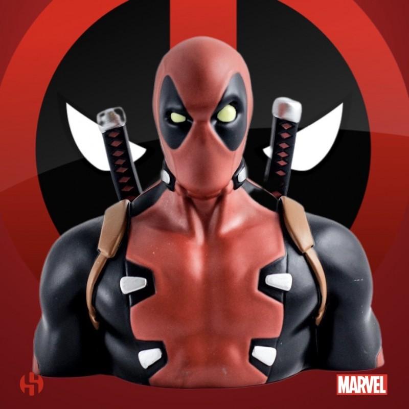 MARVEL - Money Box Blister Box - Deadpool Bust 20 cm : ShopForGeek.com ...
