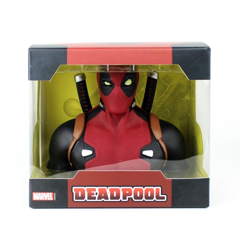MARVEL - Money Box Blister Box - Deadpool Bust 20 cm : ShopForGeek.com ...