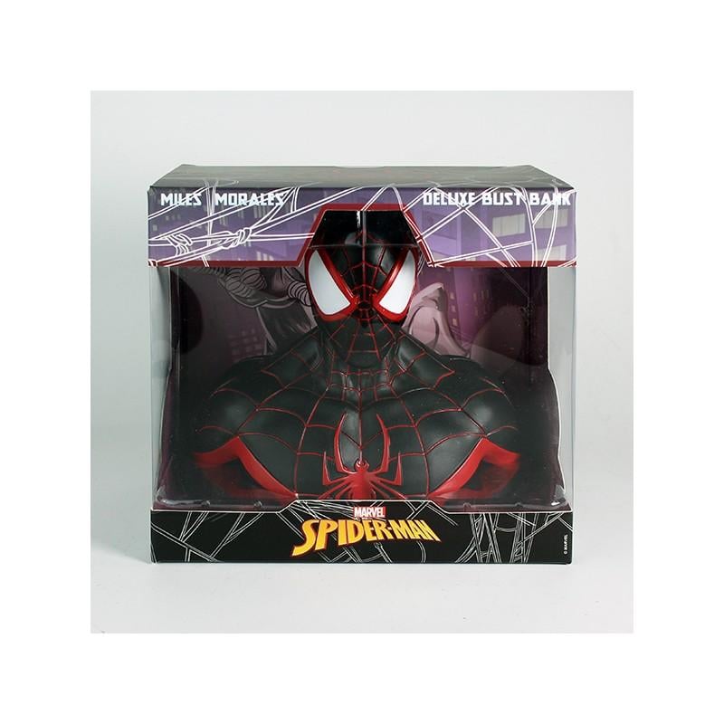 MARVEL - Money Box Blister Box - Miles Morales Deluxe Bust 20 cm ...